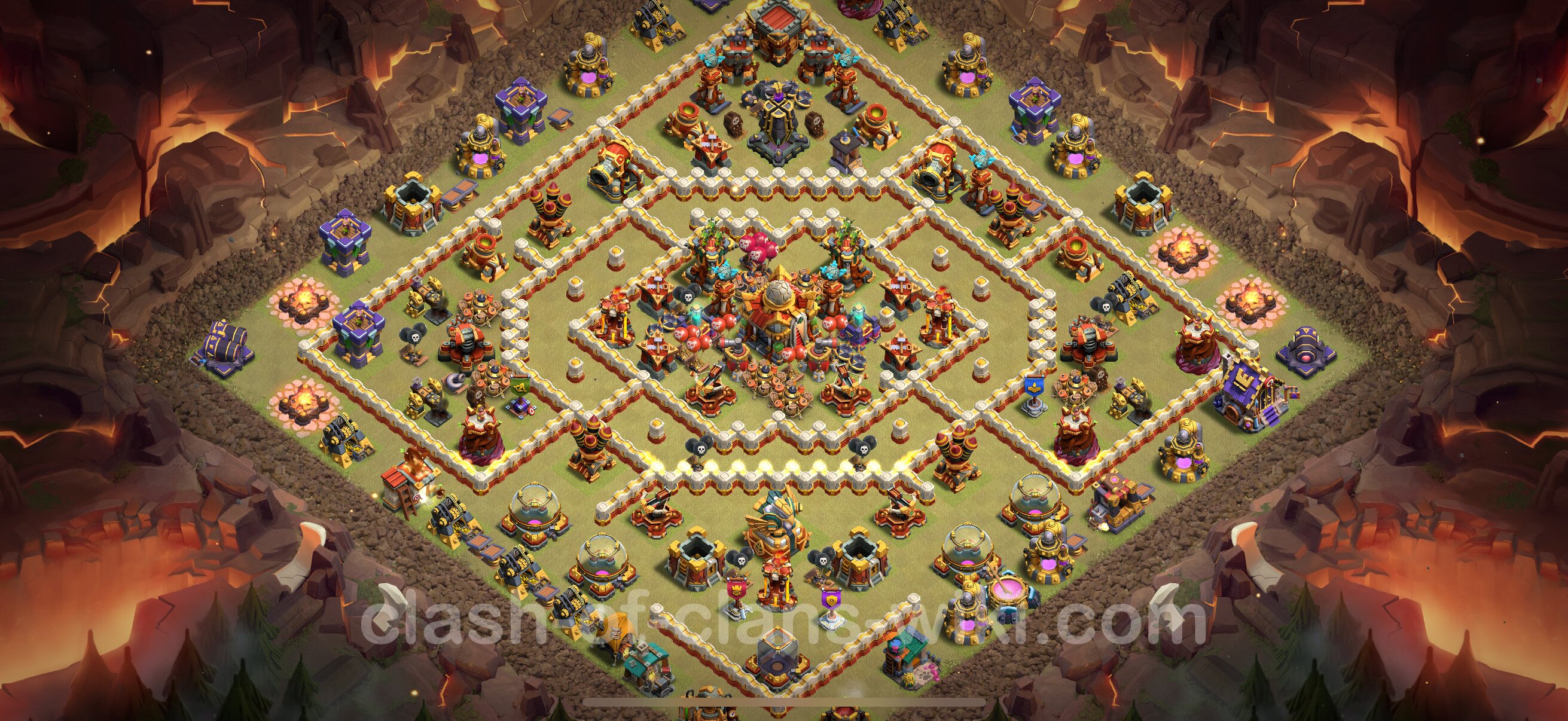 Best Anti 3 Stars War Base TH16 with Link, Anti Everything 2025 - Town Hall Level 16 CWL Base ...