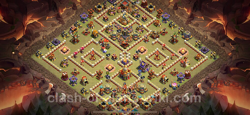 Best War Base TH16 with Link 2025 - Town Hall Level 16 CWL Base Copy, #2903
