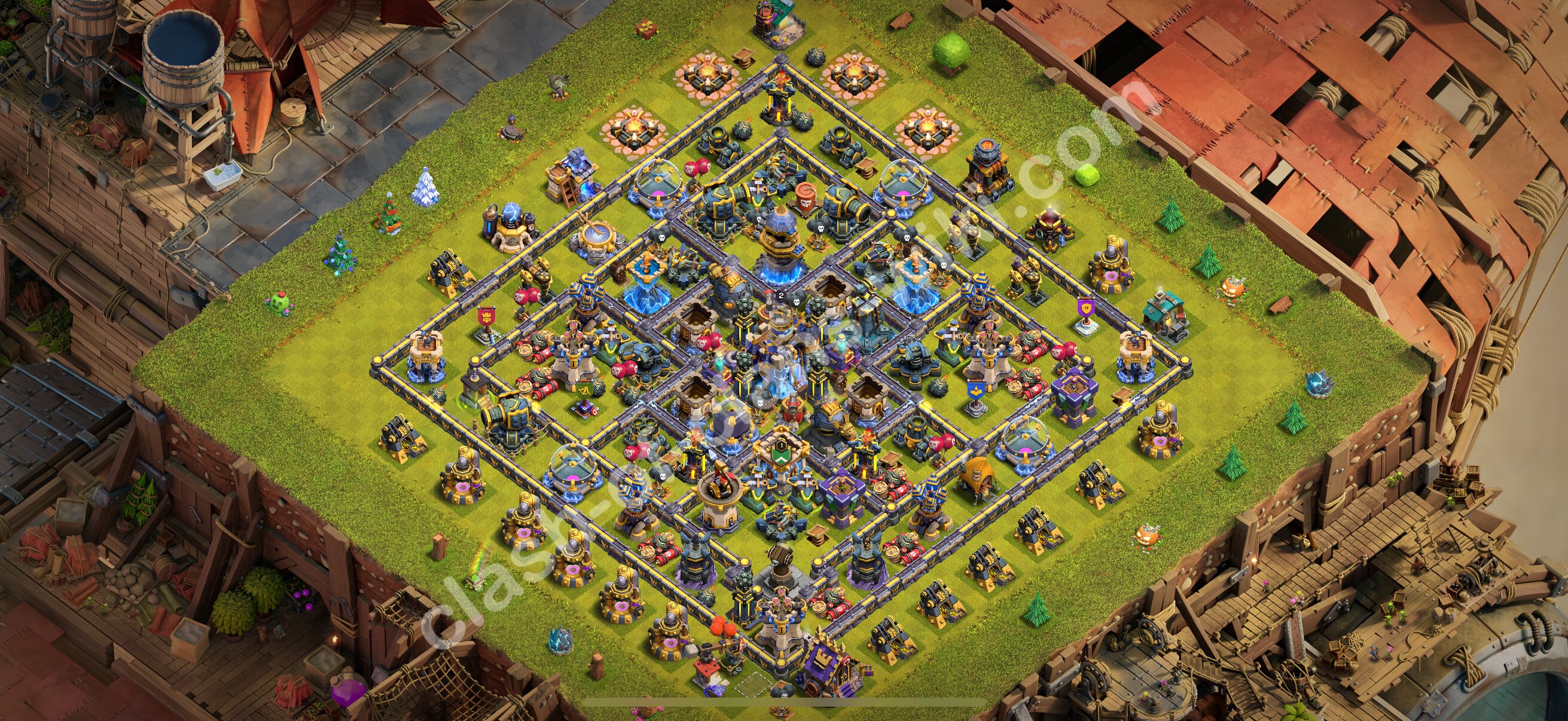 トロフィー防衛基本計画タウンホールレベル18 - Clash of Clans - 異形3041