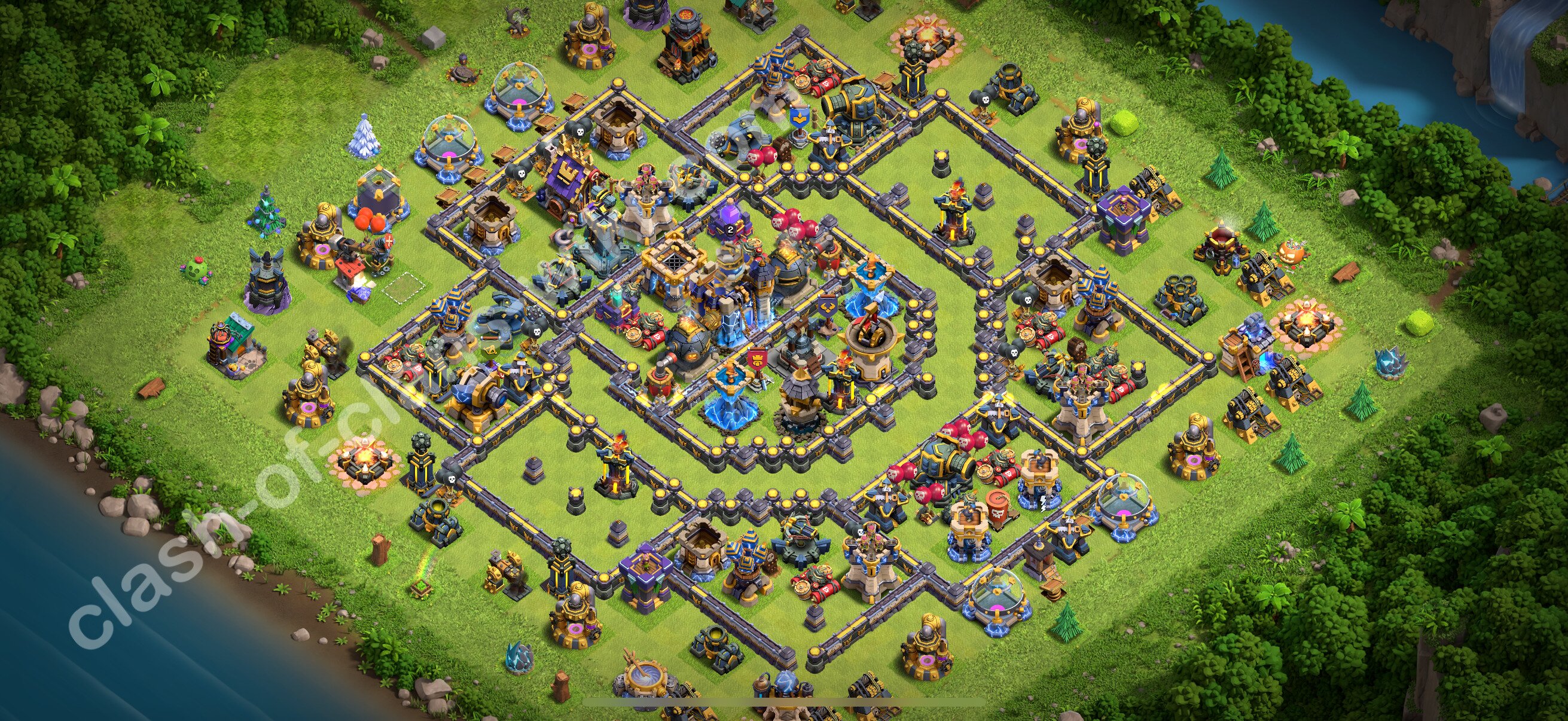 Best Anti 2 Stars Base TH18 with Link, Legend League 2025 - Town Hall ...