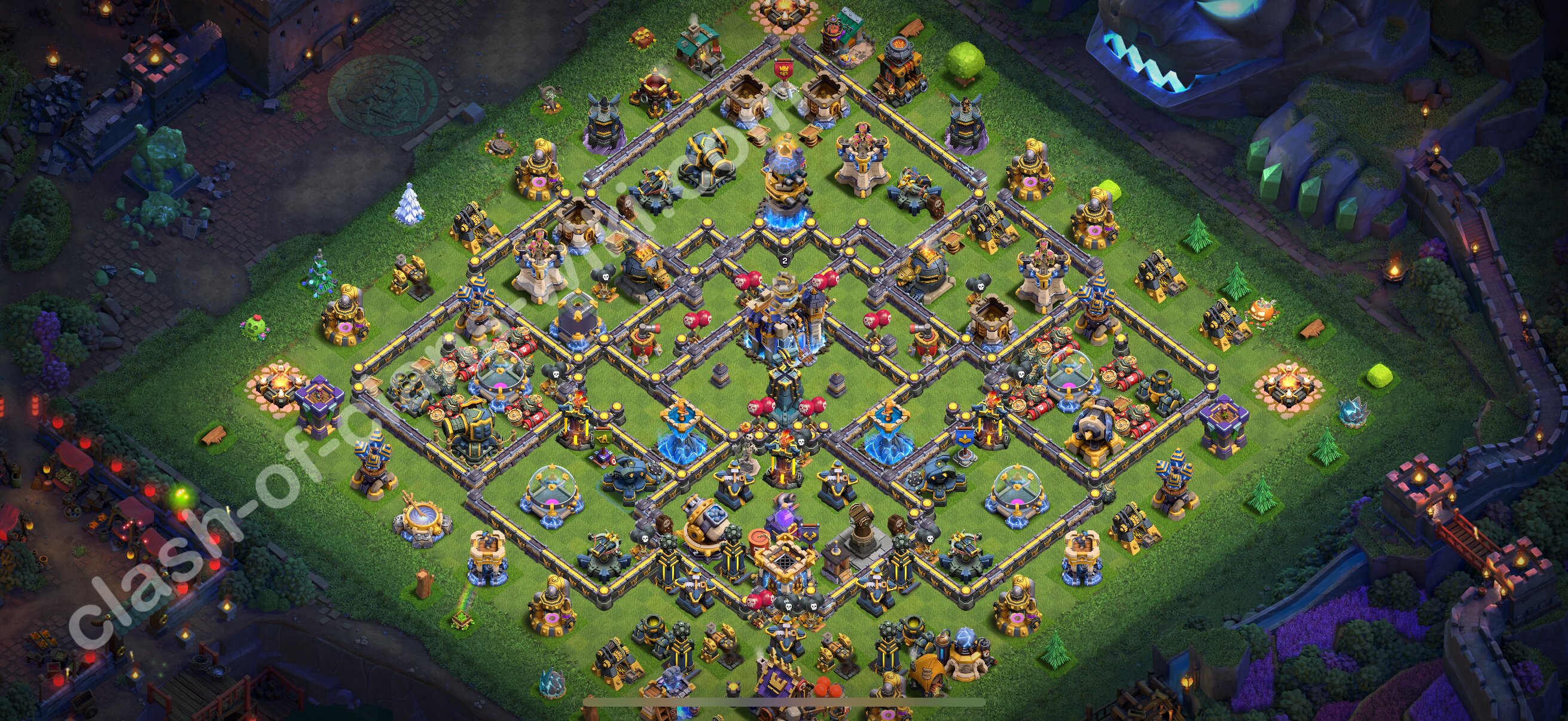 トロフィー防衛基本計画タウンホールレベル18 - Clash of Clans - 異形3070