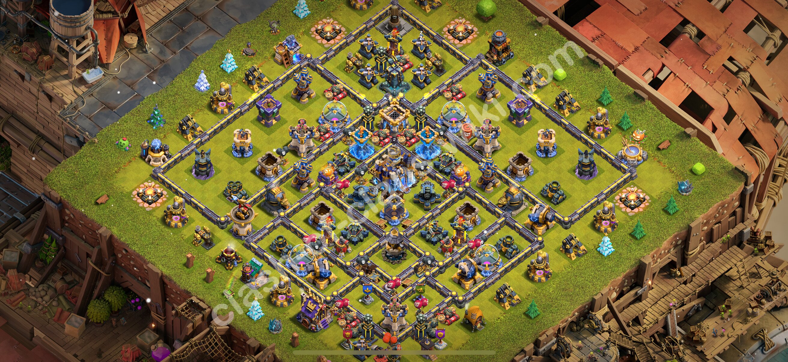 Farming Base TH18 with Link, Anti 3 Stars - Clash of Clans 2025 - Town ...