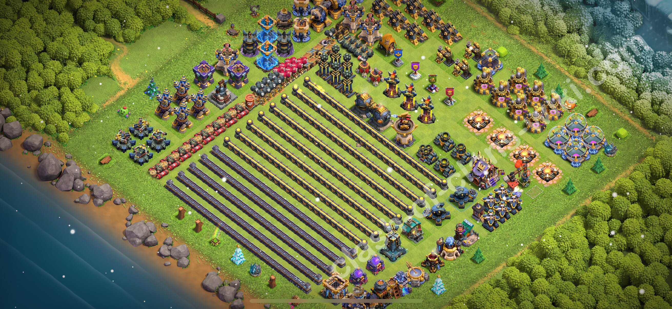 Meilleur Funny Troll Base Hôtel de Ville niveau 18 + Lien (Link ...