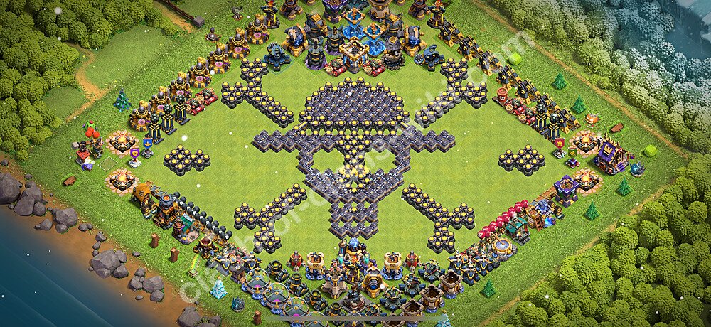 Meilleur Funny Troll Base Hôtel de Ville niveau 18 + Lien (Link ...