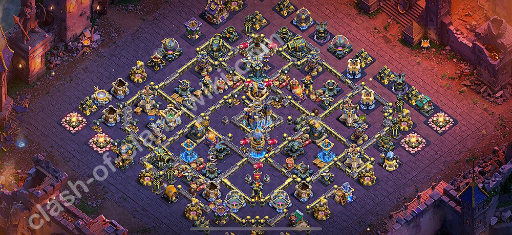 Best Anti 2 Stars War Base TH18 with Link, Anti Everything 2025 - Town ...