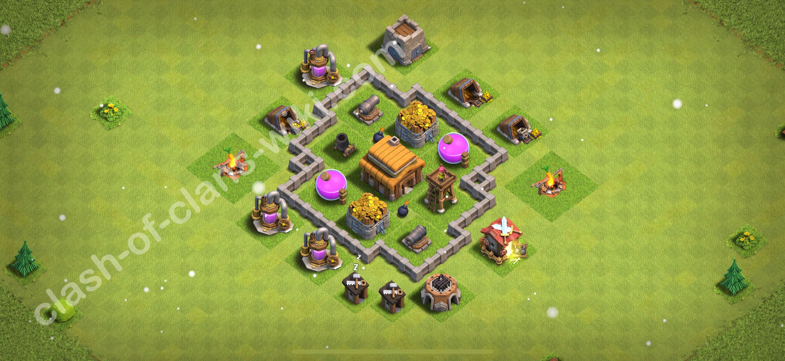 Trophy (Defense) Base TH3, Anti Everything - Clash of Clans - Town Hall ...