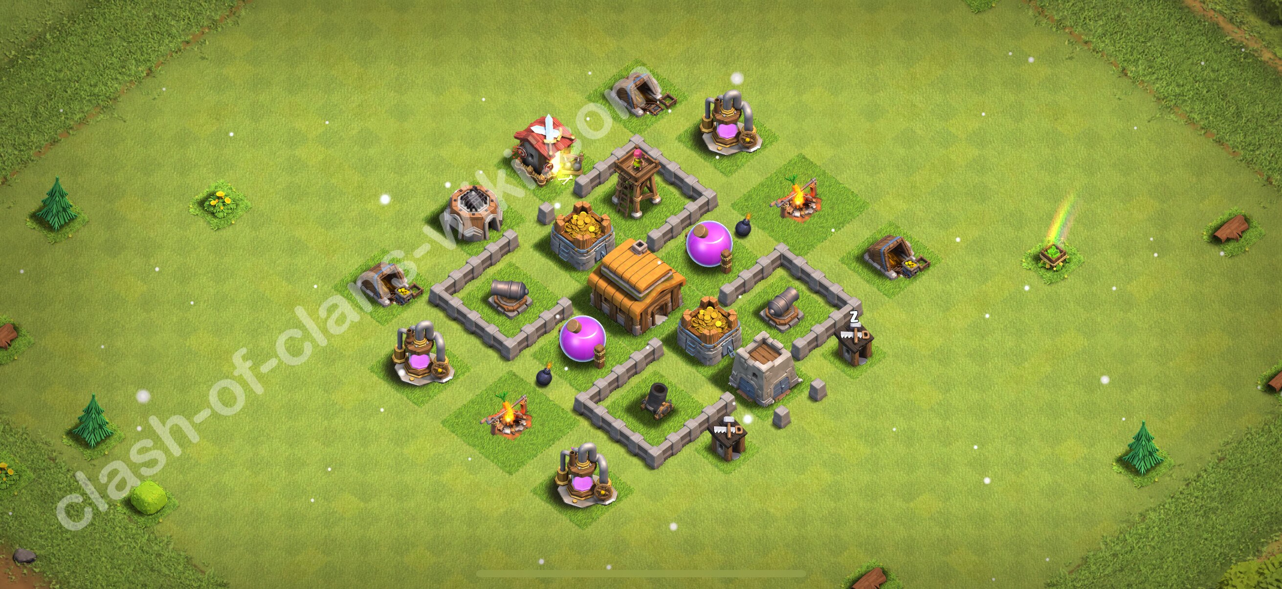 Farming Base TH3 Max Levels 2023 - Town Hall Level 3 Base - Clash of ...