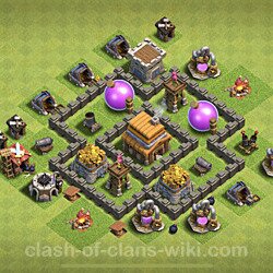 Hybrid Bases TH4 with Links 2021 - Town Hall Level 4 Bases Copy, Page 2