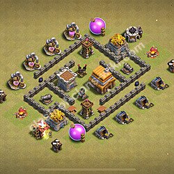 Copy Best Max Levels Farming TH4 COC Base, Anti Everything, Hybrid ...