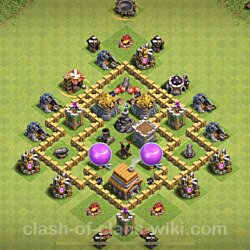 Best TH5 Base Layouts with Links 2021 - Copy Town Hall Level 5 COC ...