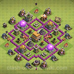 Best TH6 Base Layouts with Links 2021 - Copy Town Hall Level 6 COC ...