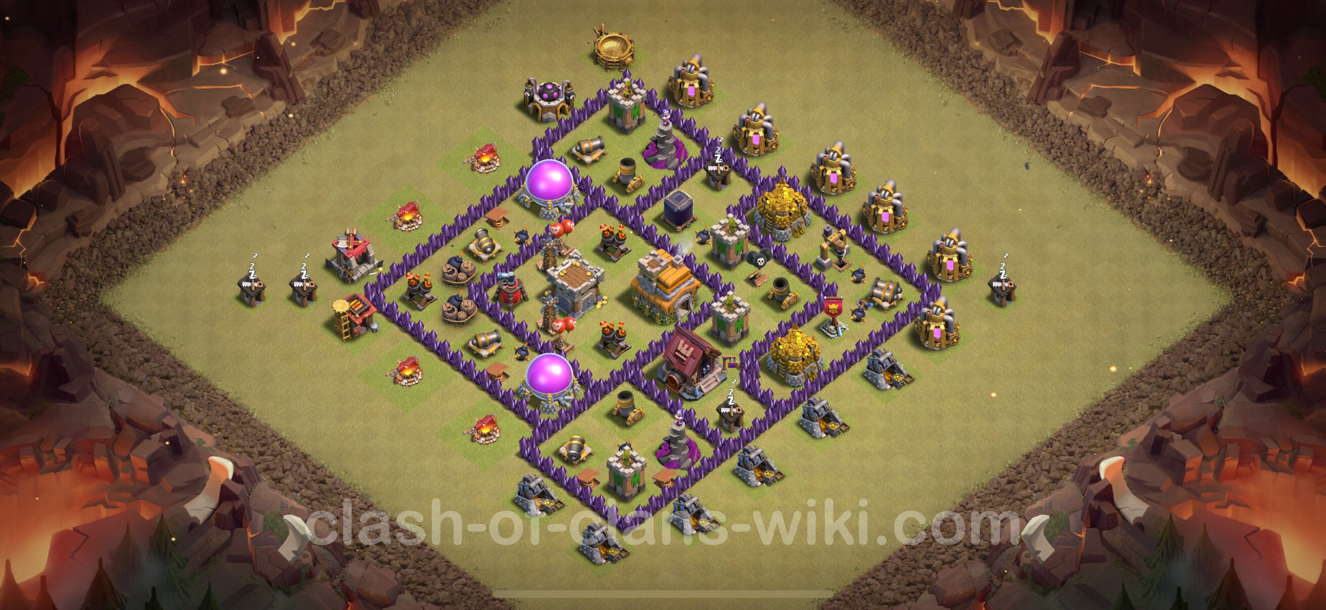 Best Max Levels War Base TH7 with Link, Anti Everything 2025 - Town ...