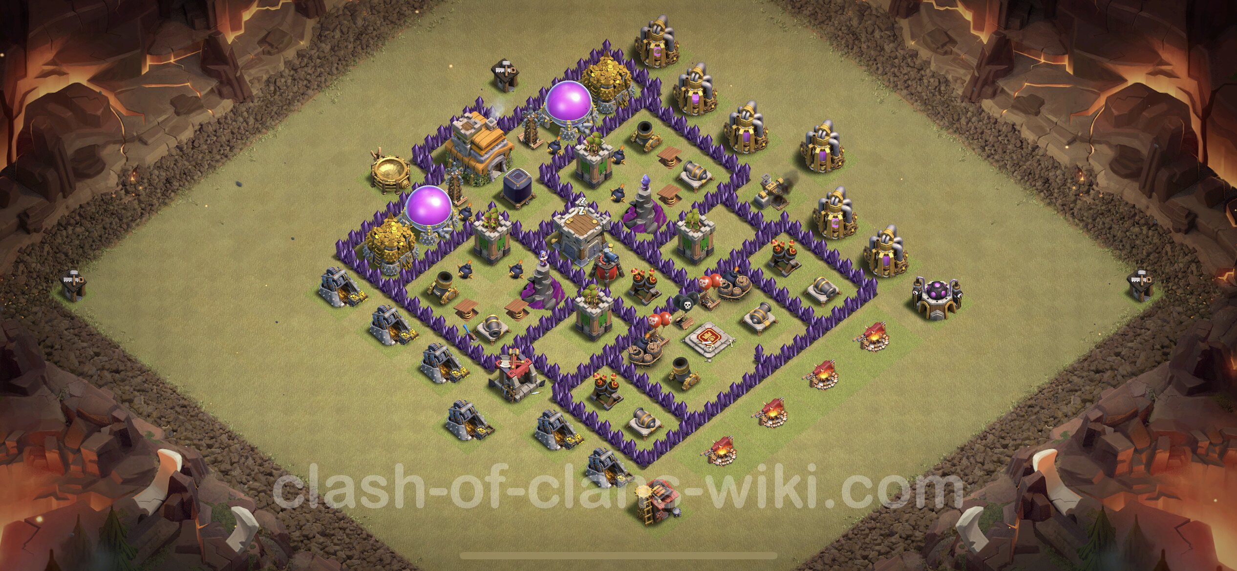 Best Max Levels War Base TH7 with Link, Anti Everything - Town Hall ...