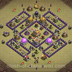 Best TH7 Base Layouts with Links - Copy Town Hall Level 7 COC Bases ...