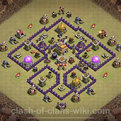 Best TH7 Base Layouts with Links 2021 - Copy Town Hall Level 7 COC ...