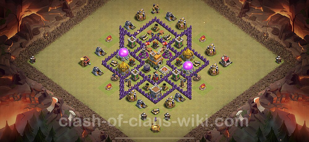 Best War Base TH7 with Link, Anti 3 Stars, Anti Everything 2023 - Town ...