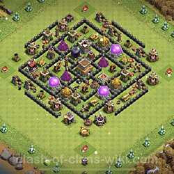 Best TH8 Trophy/Defense Base Layouts with Links 2021 - Copy Town Hall ...
