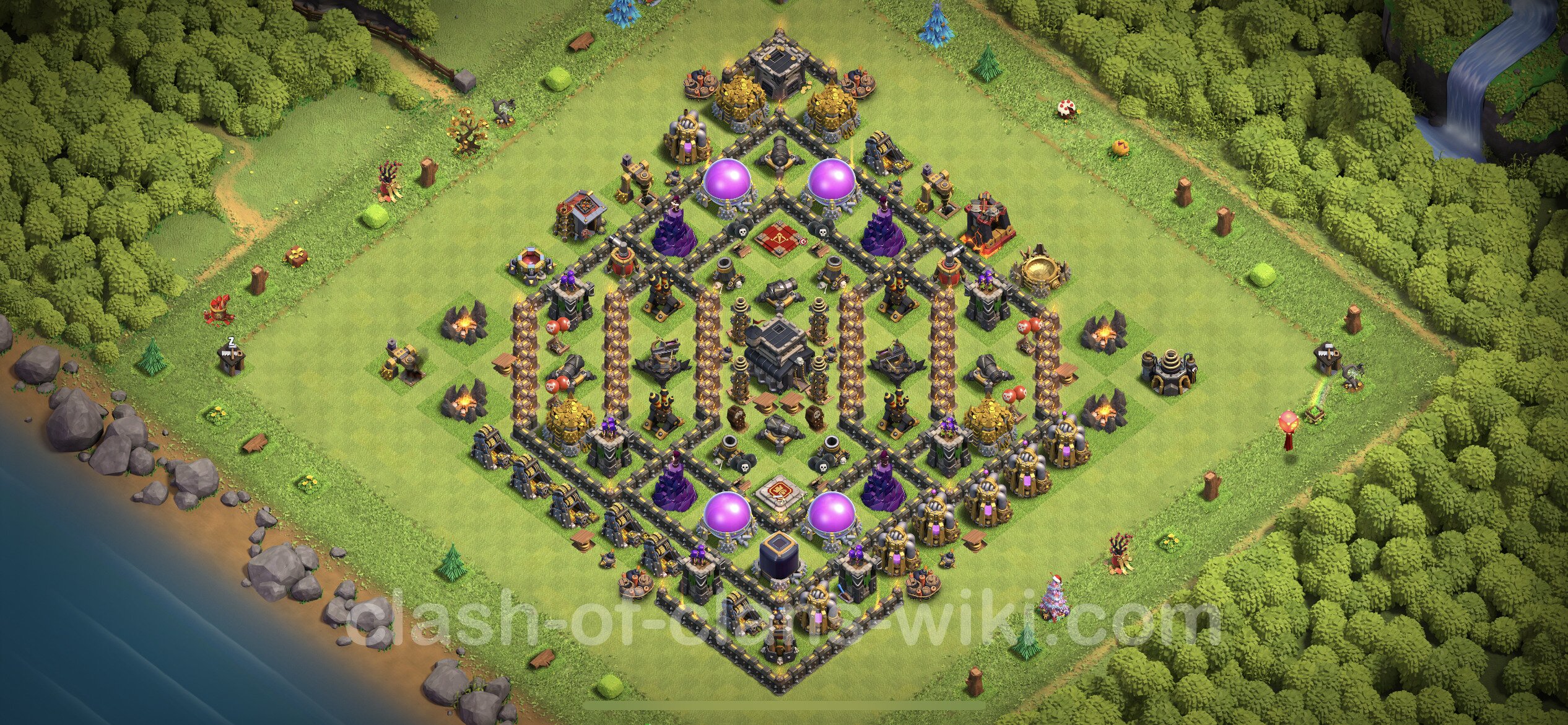 Diseño para Anti 3 Estrellas Ayuntamiento nivel 9 Copiar, Anti Todo ...