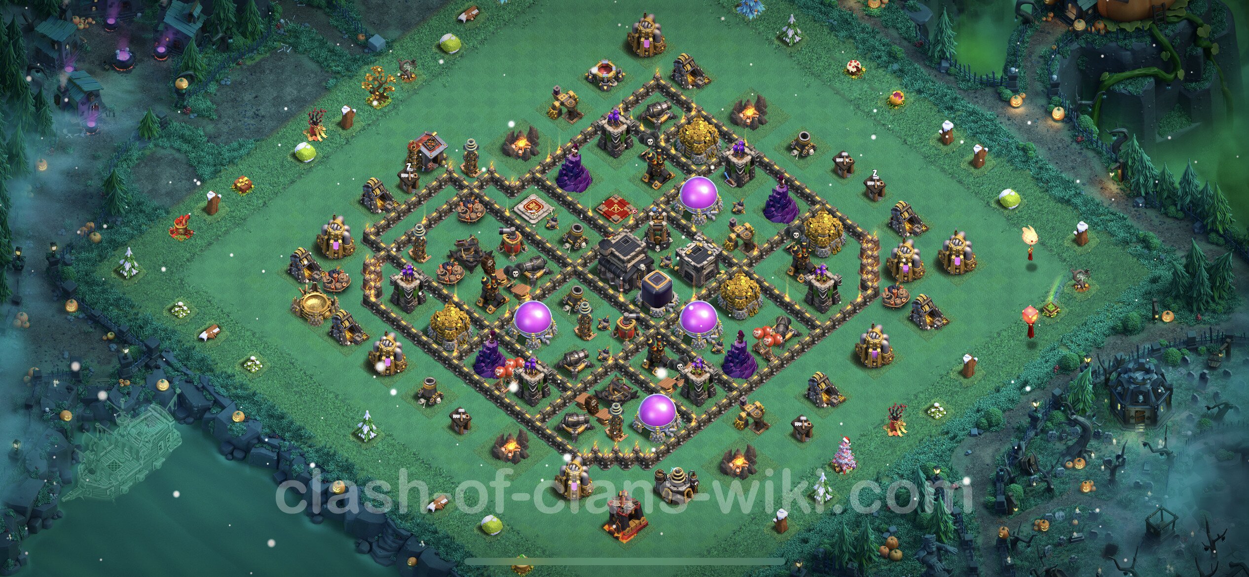 Défense Base Maxé Hôtel de Ville niveau 9 + Lien (Link), Hybride ...