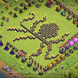 Copy Troll / Progress TH9 COC Base 2023 - Town Hall Level 9 Layout Link ...