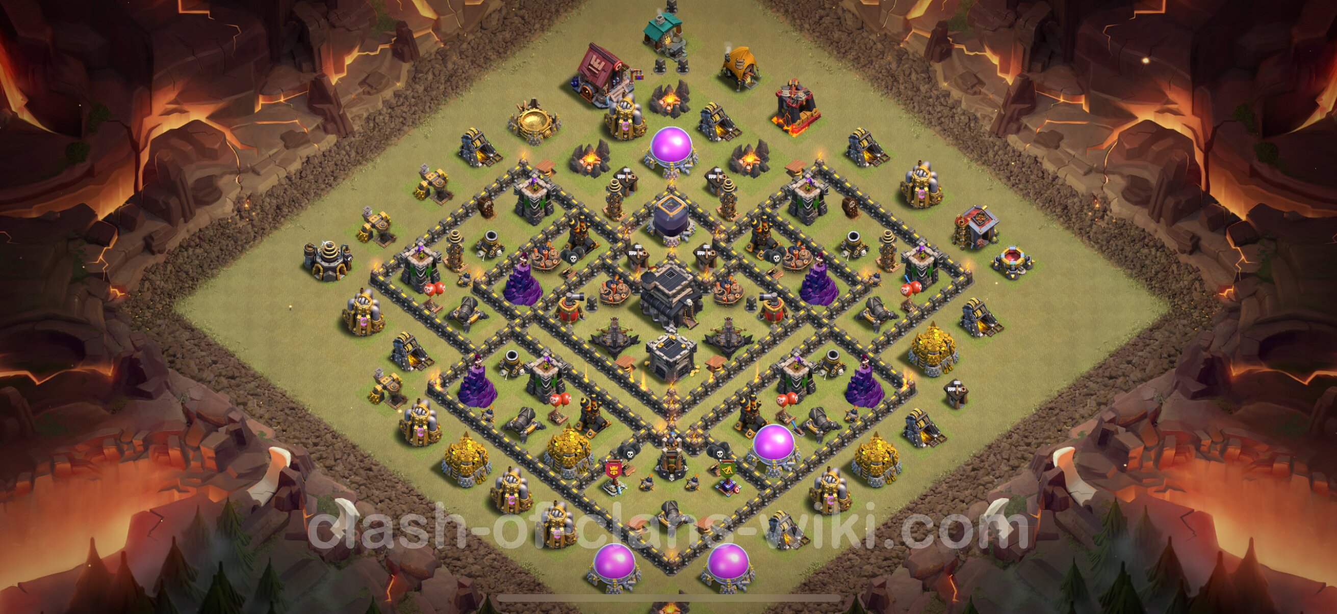 Best Anti 2 Stars War Base TH9 with Link, Anti Everything 2023 - Town ...