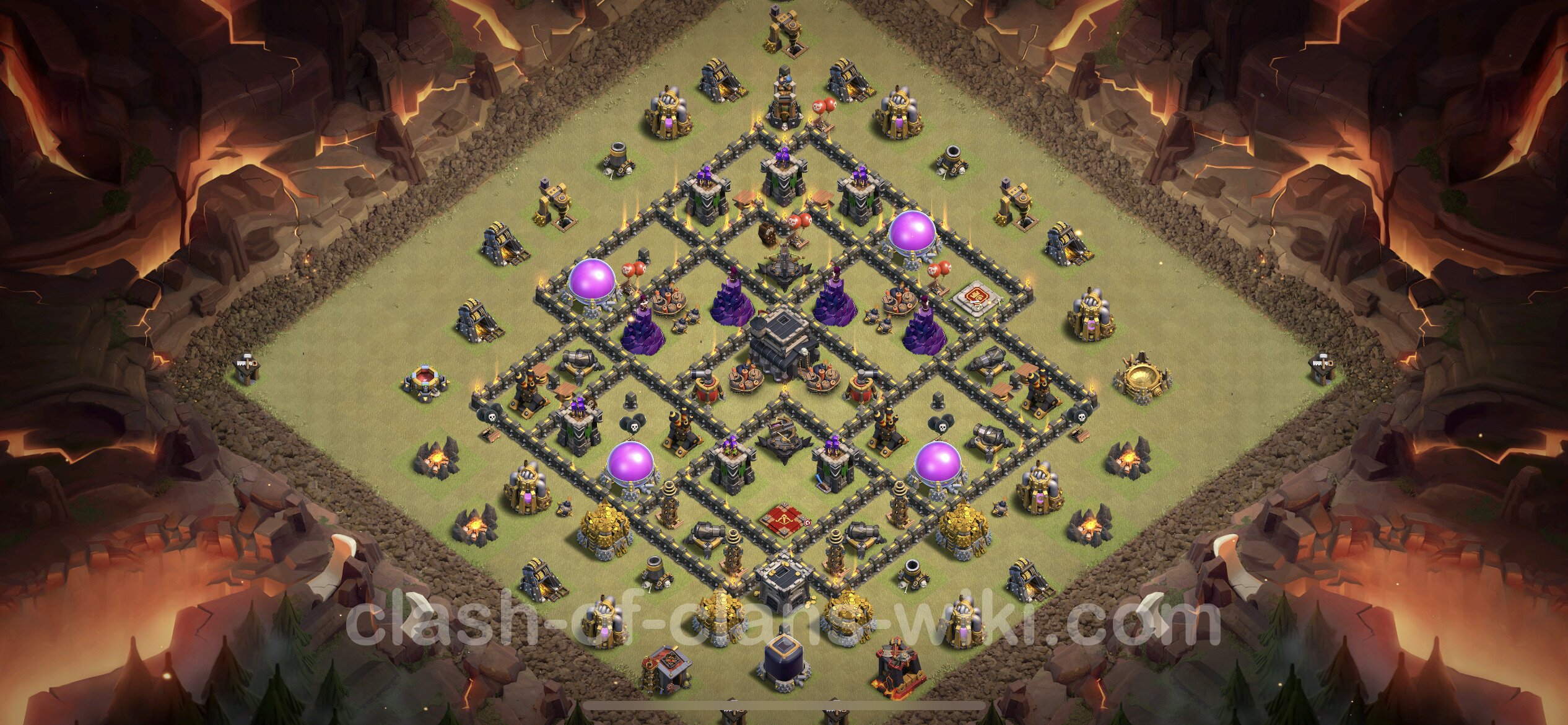 Best Max Levels War Base TH9 with Link, Anti Everything - Town Hall ...